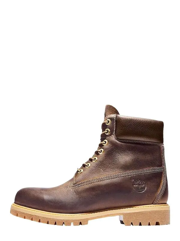 Timberland Premium 6-inch Waterproof Heritage Lace-up Boots - Medium Brown