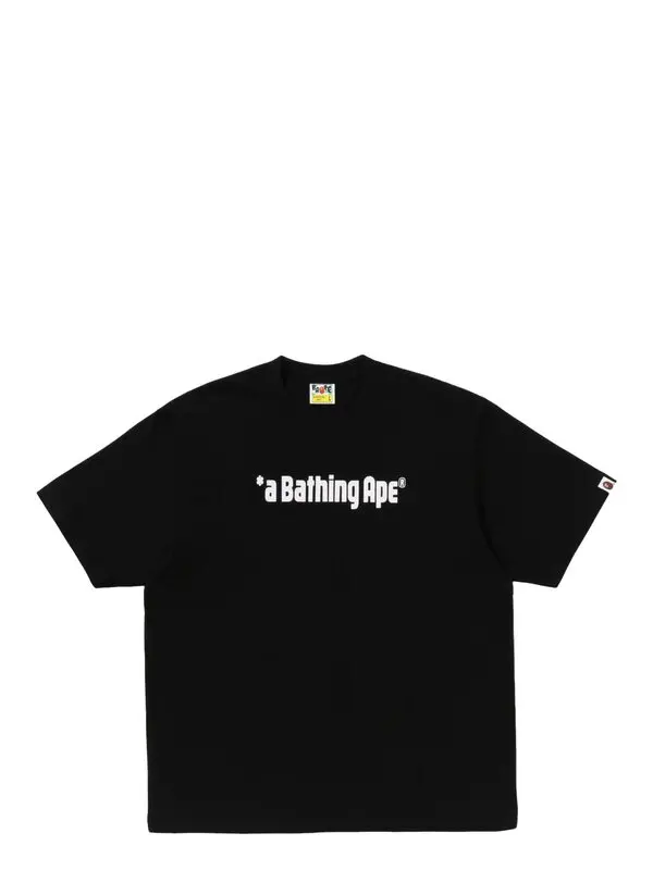 A BATHING APE Logo Relaxed Fit T-shirt - Black