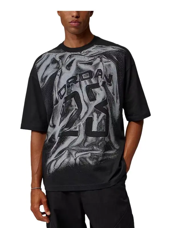 JORDAN Sport Dri-fit T-shirt 'black White - Black/white