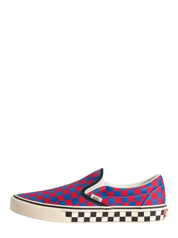 VANS Classic Slip-on Checkerboard 'red Blue - Red/blue