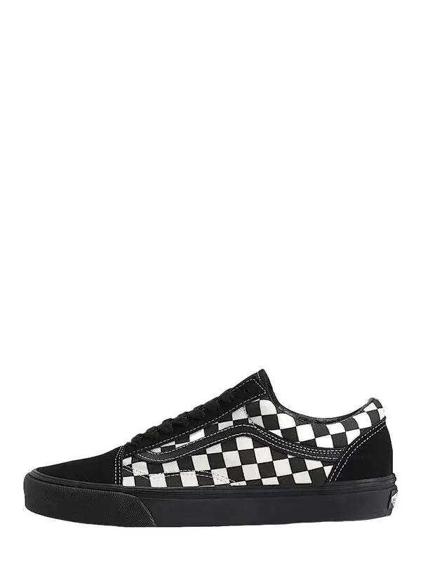 VANS Old Skool Black Checkboard Sneakers - Black/white