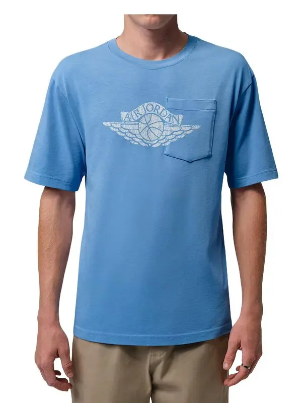 JORDAN Flight Essentials Pocket T-shirt 'blue Beyond Sail - Blue Beyond/sail