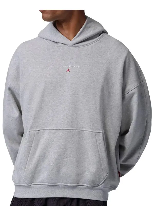JORDAN Flight Fleece Oversized Hoodie - Grey Heather