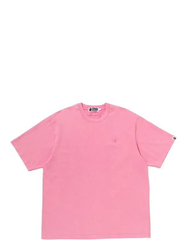 A BATHING APE Garment Dyed One Point Relaxed Fit T-shirt - Pink