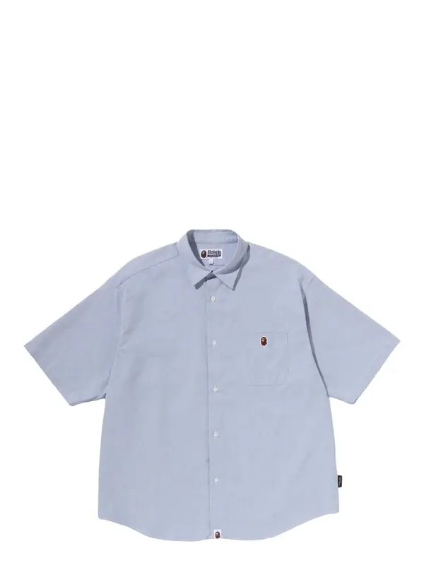 A BATHING APE Big College Shirt - Blue