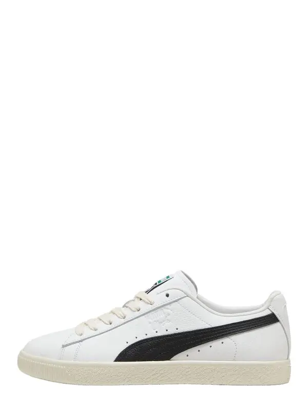 PUMA Clyde Leather Sneakers - White/black
