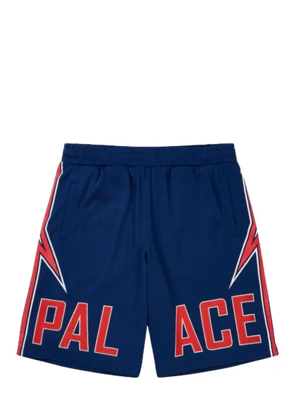 PALACE Lightning Basketball Short - Navy/red