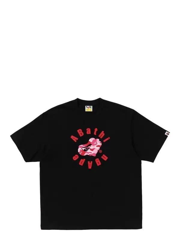 A BATHING APE Abc Camo Heart Ape Relaxed Fit T-shirt - Black