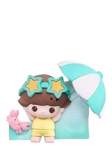POP MART Pop Bean Island Vacation Series Fridge Magnet 'dimoo Starry Sail - Multi-color