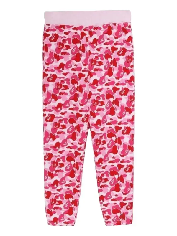 A BATHING APE Abc Camo Sweat Pants - Pink