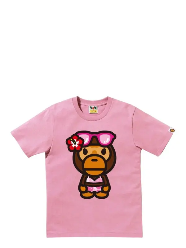 A BATHING APE Big Baby Lisa Summer T-shirt - Pink