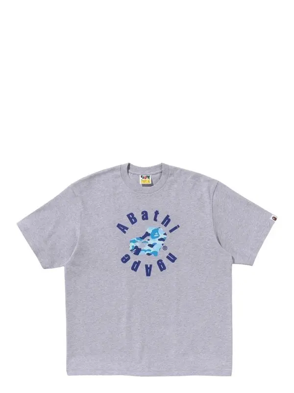 A BATHING APE Abc Camo Heart Ape Relaxed Fit T-shirt - Grey