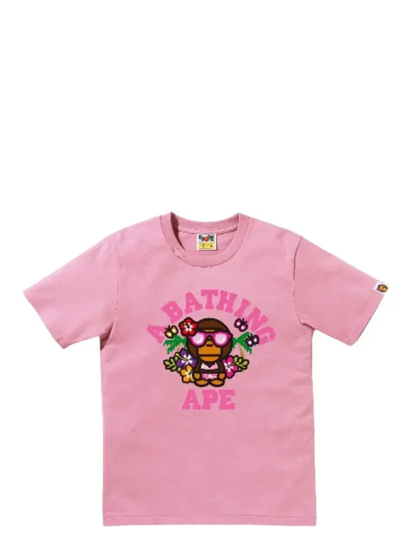 A BATHING APE Graphic T-shirt - Pink