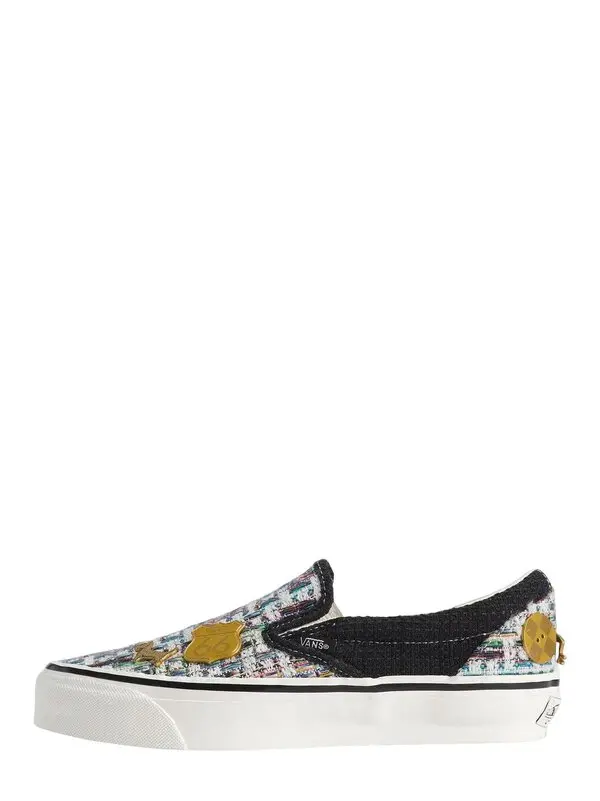 VANS Premium Embellished Slip-on Sneakers - Black/white