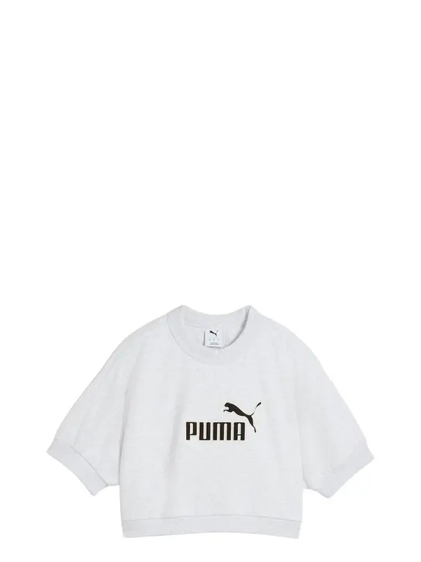 PUMA Elevated Essentials Relaxed Sweatshirt - White/glow Heather