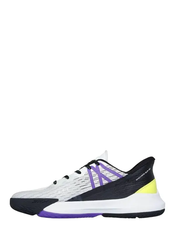 Sketchers Slip-ins 'white Black Puple - White/black/puple