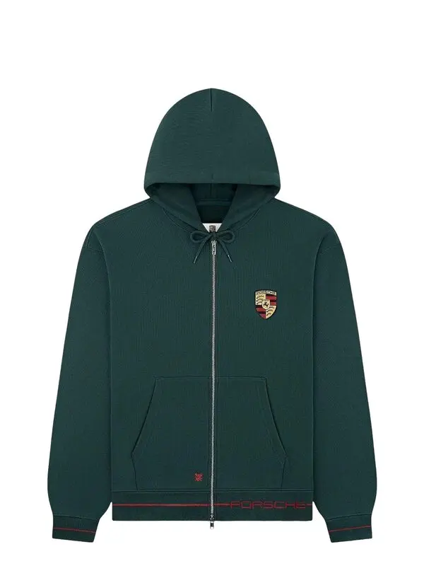 Aimé Leon Dore X Porsche Full-zip Hoodie - Pine Grove