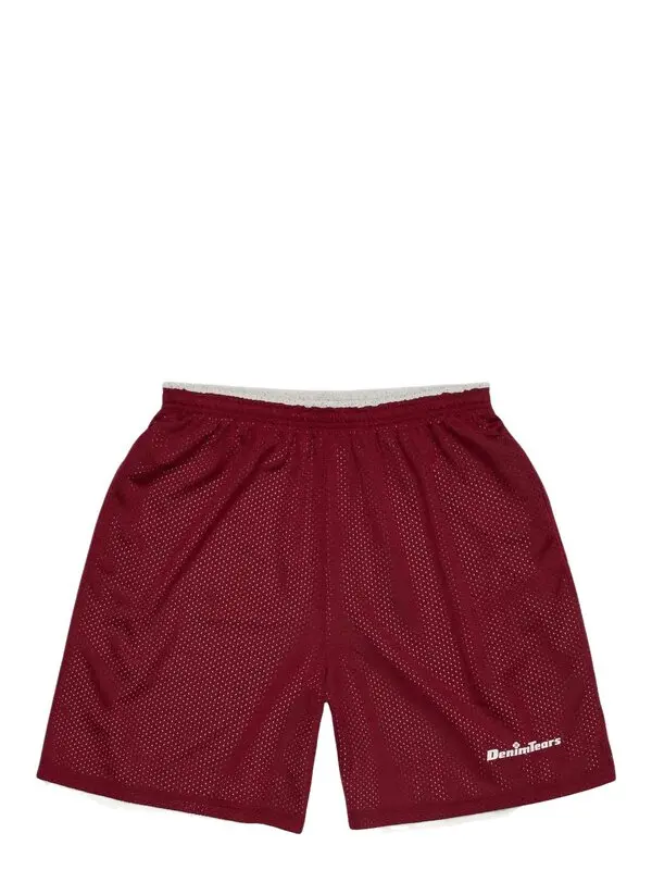 DENIM TEARS Double Layer Mesh Shorts - Red