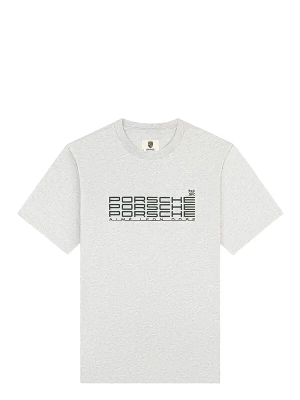 Aimé Leon Dore X Porsche Racing T-shirt - Silver Mix