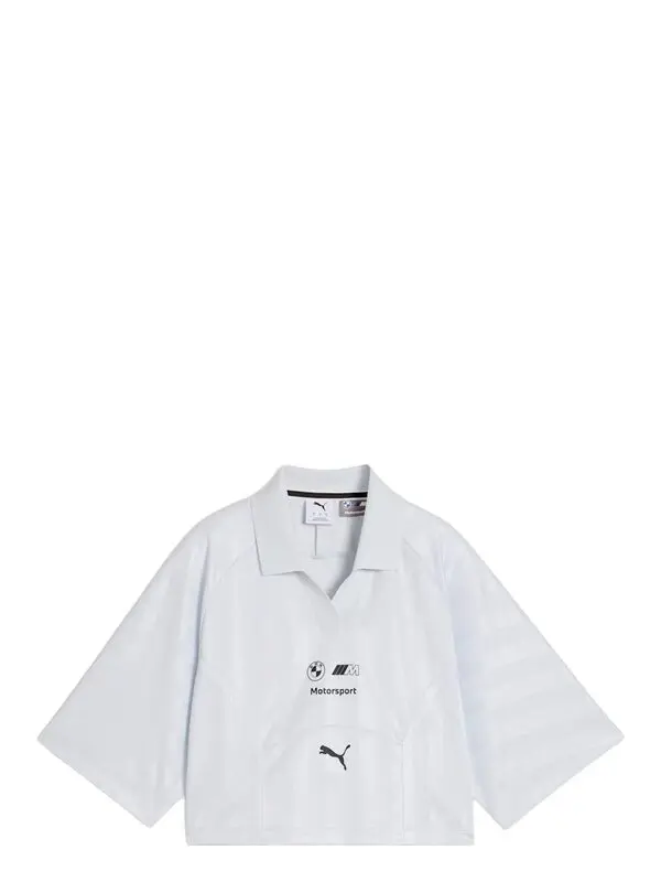 PUMA X Bmw Motorsport Cropped Polo - Silver Mist