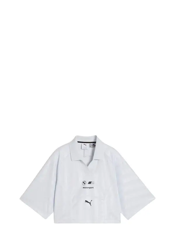 PUMA X Bmw Motorsport Cropped Polo - Silver Mist