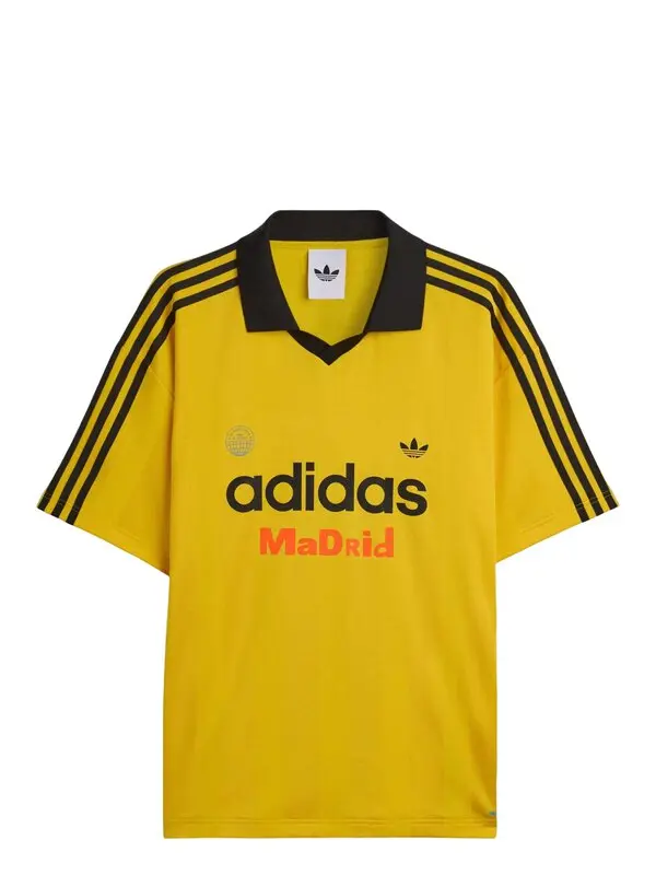 Adidas X Bad Bunny Dtmf Tour Merch Madrid Relaxed T-shirt - Yellow
