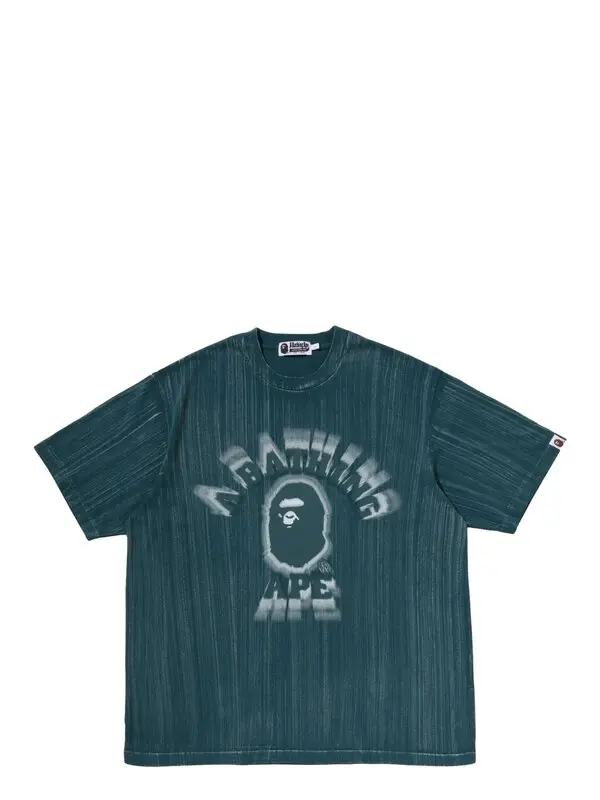 A BATHING APE Brush College Relaxed Fit T-shirt - Green