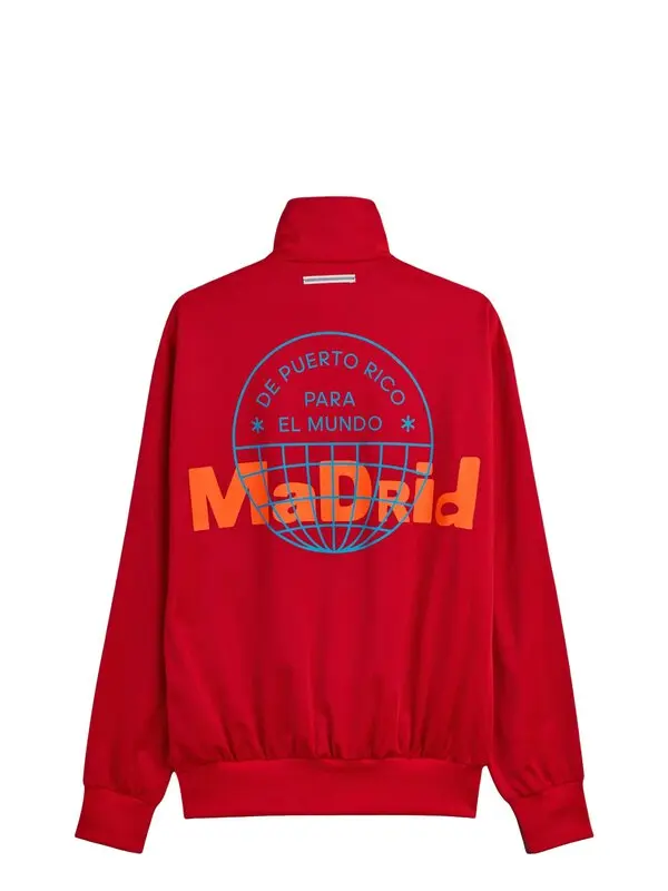 Adidas X Bad Bunny Dtm F Tour Merch Madrid Firebird Track Jacket - Red