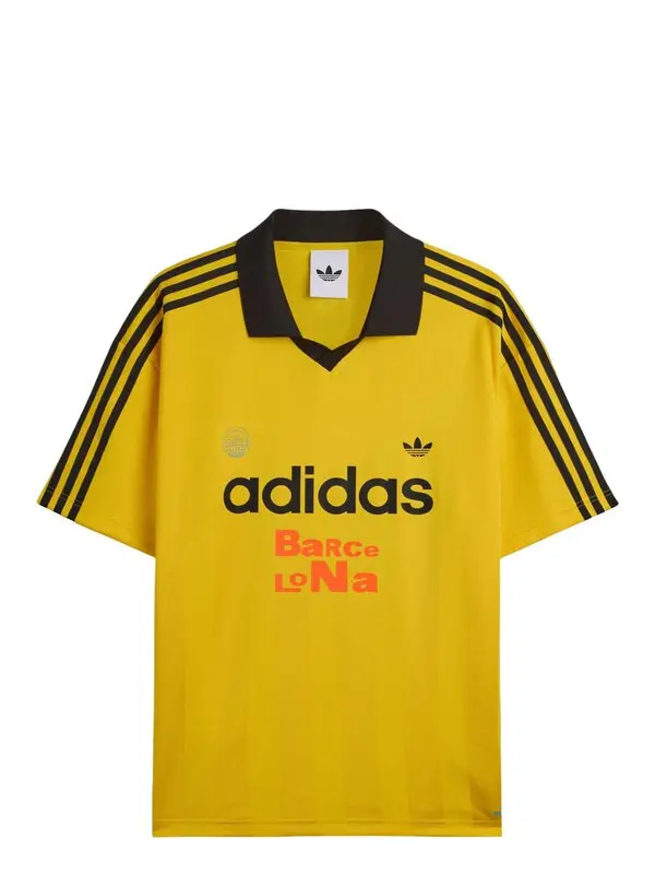 Adidas X Bad Bunny Dtmf Tour Merch Barcelona Relaxed T-shirt - Yellow