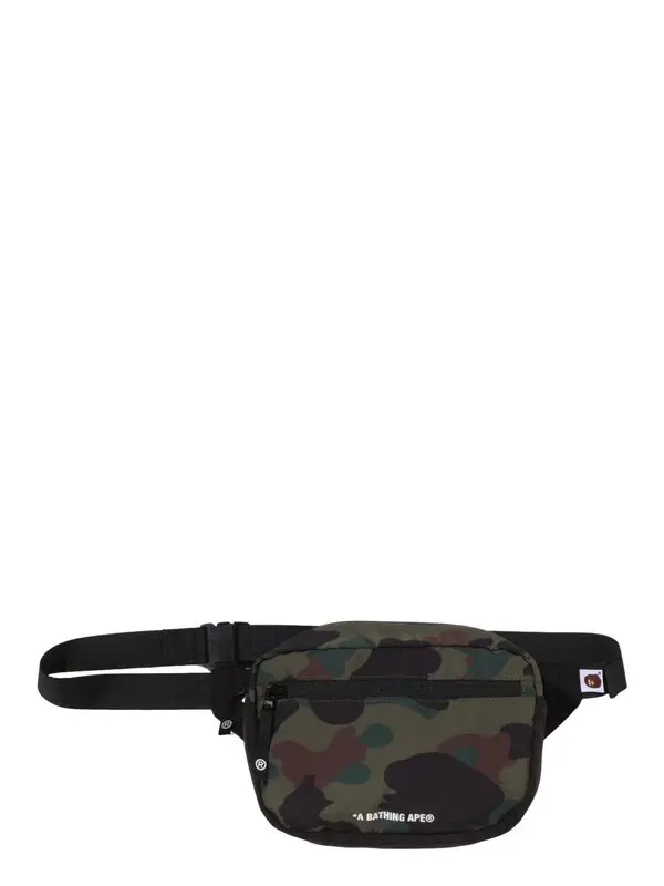 A BATHING APE 1st Camo Packable Waist Bag - Green