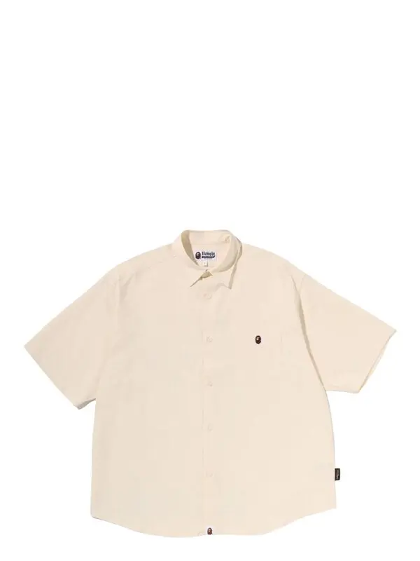 A BATHING APE Big College Shirt - Ivory
