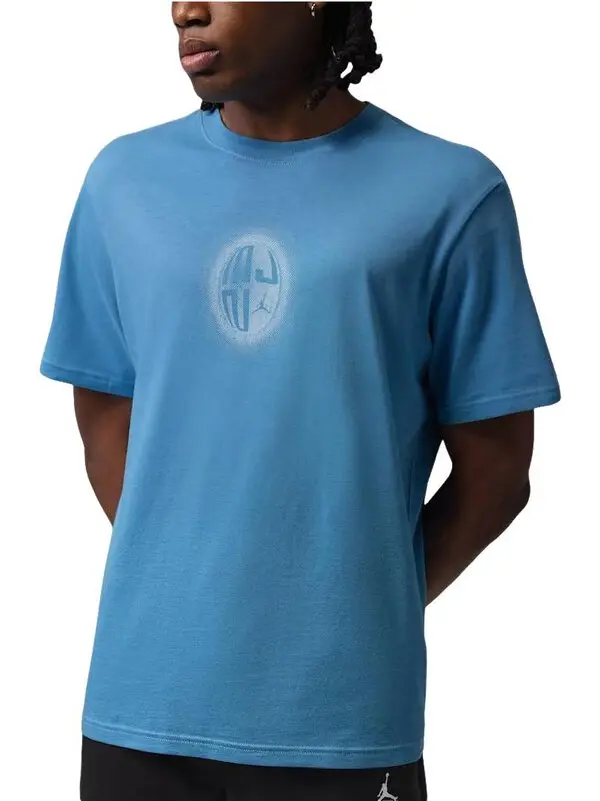 JORDAN Sport Dri-fit Graphic T-shirt 'blue Beyond White - Blue/beyond White