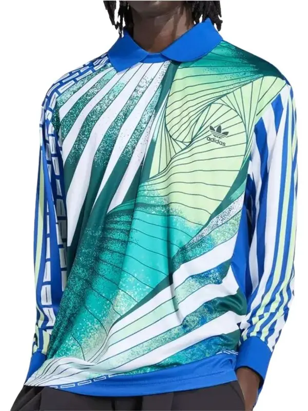 Adidas Archive Loose Goalkeeper Long Sleeve Shirt - Power Blue