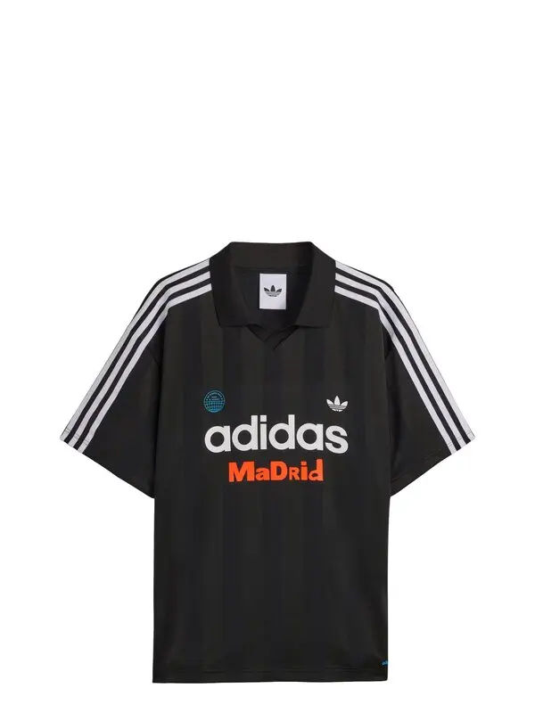 Adidas X Bad Bunny Dtmf Tour Merch Madrid Relaxed Jersey Asia Sizing T-shirt - Black