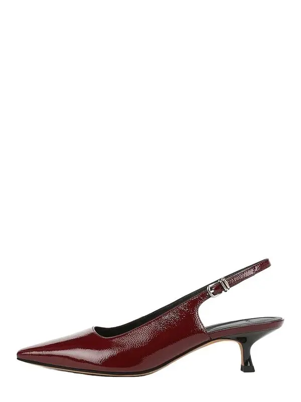 Vince Sabra Leather Slingback Heel - Bordeaux