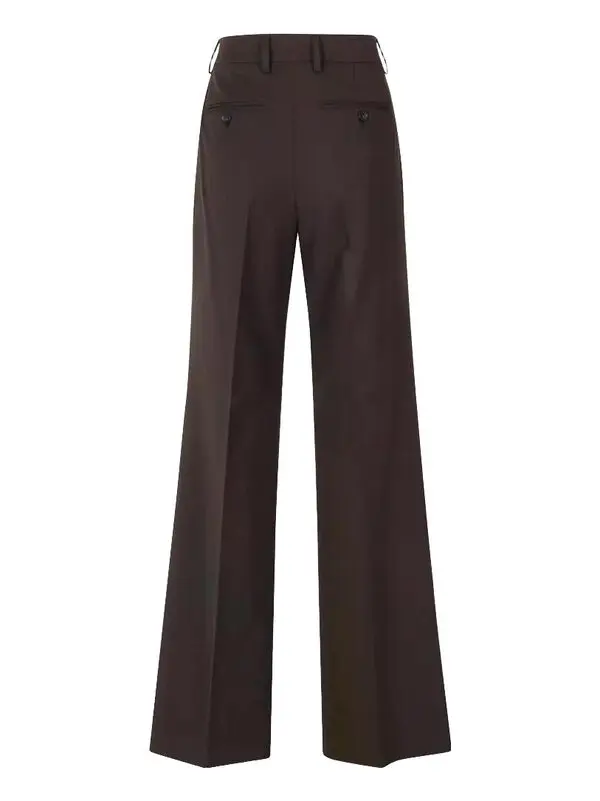 Seventy Belt-loop Pressed-crease Trousers - Brown