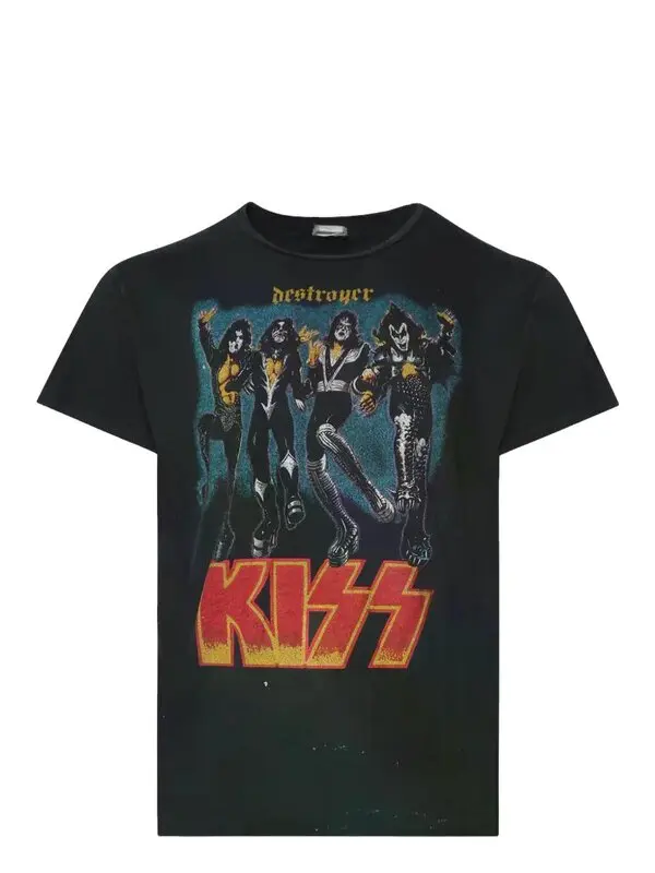 MadeWorn Kiss Graphic T-shirt - Black