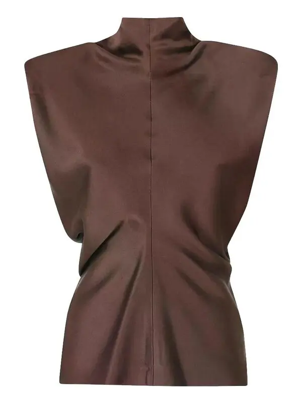 Federica Tosi Sleeveless Blouse - Brown