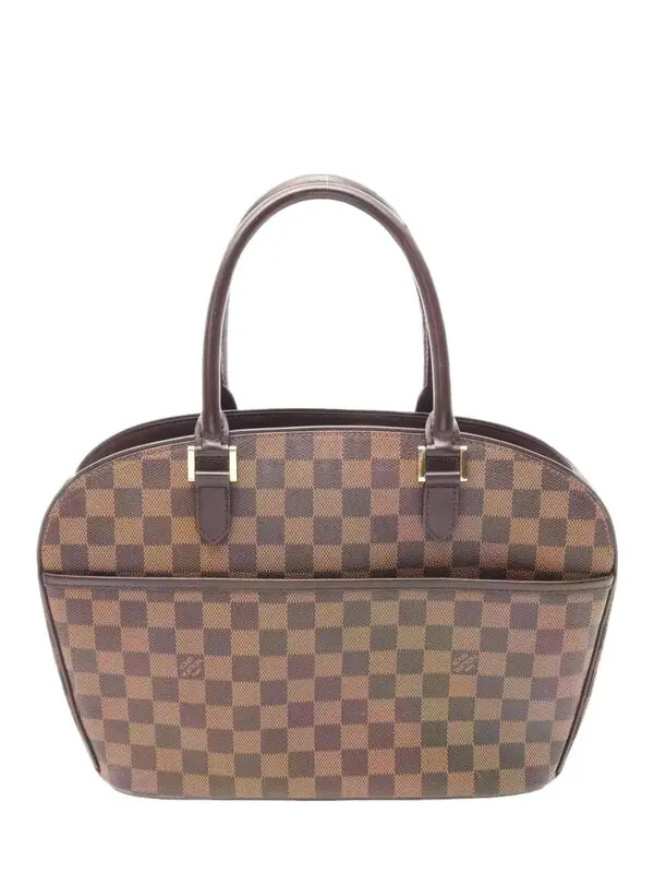 LOUIS VUITTON 2002 Saria Horizontal Damier Tote Bag - Brown