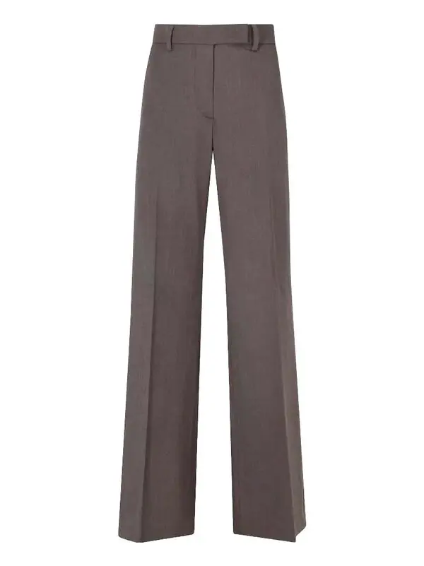 Seventy Pressed Crease Wide-leg Trousers - Brown