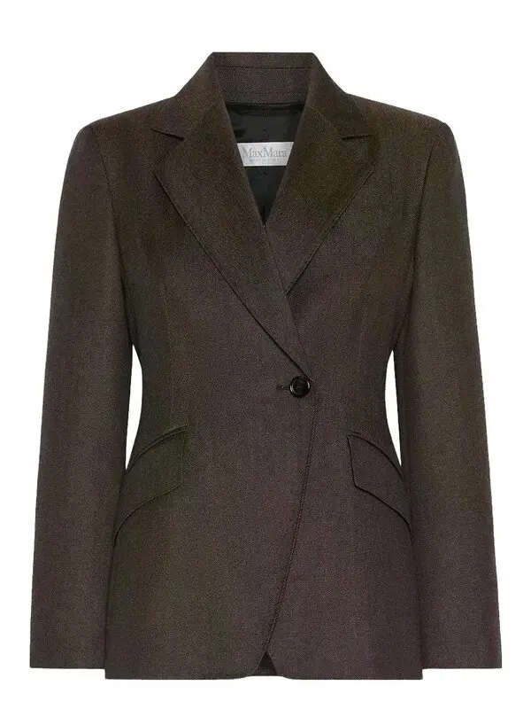 Max Mara Single-breasted Wool Blazer - Brown