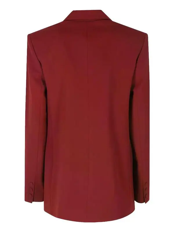 Federica Tosi Double-breasted Peak-lapel Blazer - Red