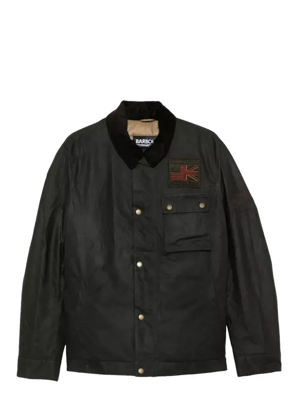 BARBOUR INTERNATIONAL Barbour Steve Mcqueen Logo-patch Padded Jacket - Green