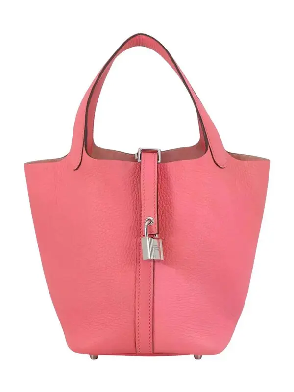 Hermès Clemence Picotin Lock 18 Handbag - Pink