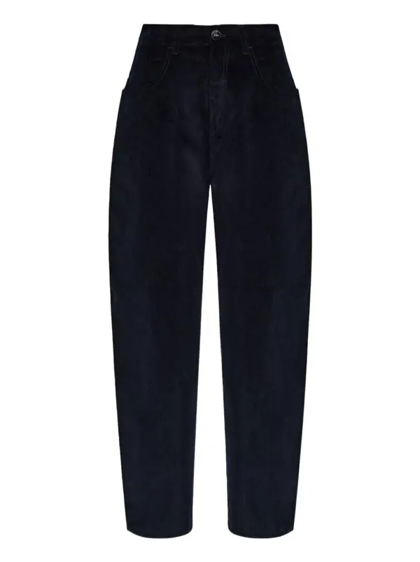 RÓHE Corduroy Wide-leg Pants - Black