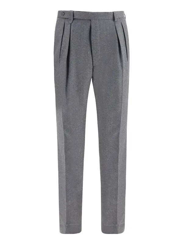 Brioni Elba Pleated Trousers - Grey
