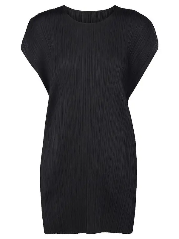 Issey Miyake Monthly Colors: July Pleated Dress - Black