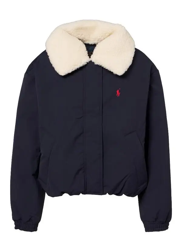 Polo Ralph Lauren Teddy Trimmed Technical Down Jacket - Blue