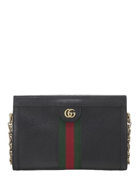 Gucci Leather Ophidia Small Shoulder Bag - Black