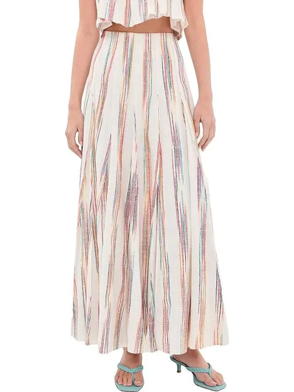 Rosie Assoulin Million Pleats Skirt - Rainbow